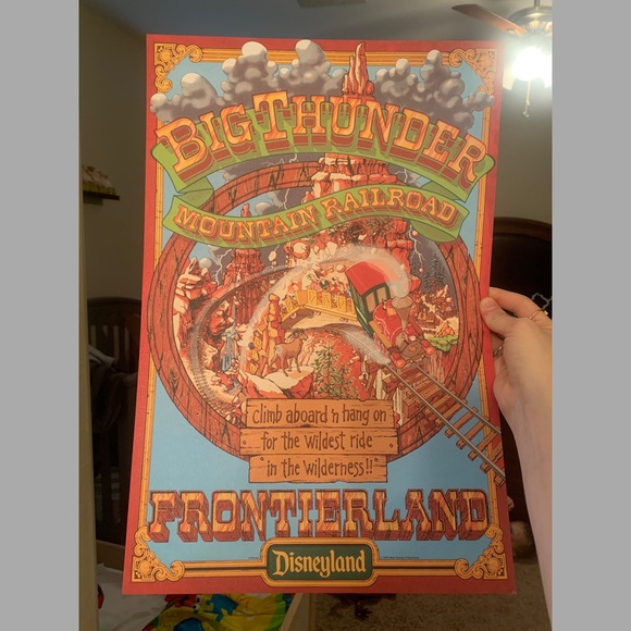 Disney | Wall Decor | Disneyland Ride Poster | Poshmark